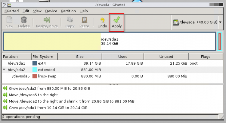 Increase An Ext4 Partition With Gparted Jesús Amieiro