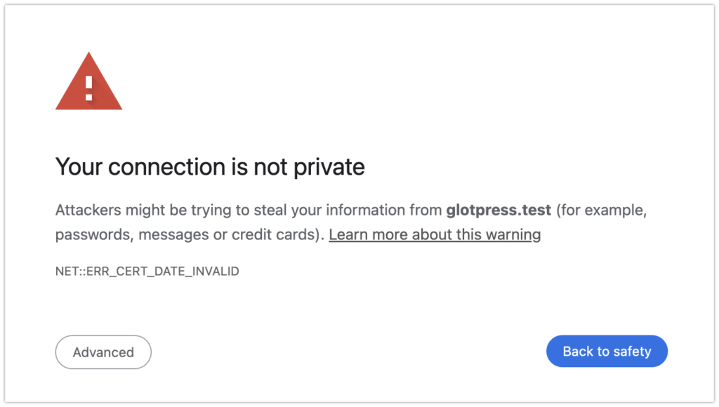 A certificate created with Laravel Valet is not valid - Jesús Amieiro